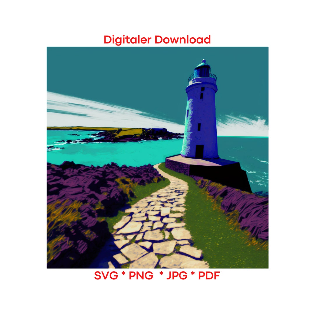 Digital Download Lighthouse Cover Lighthouse Charm AI Art for - Etsy