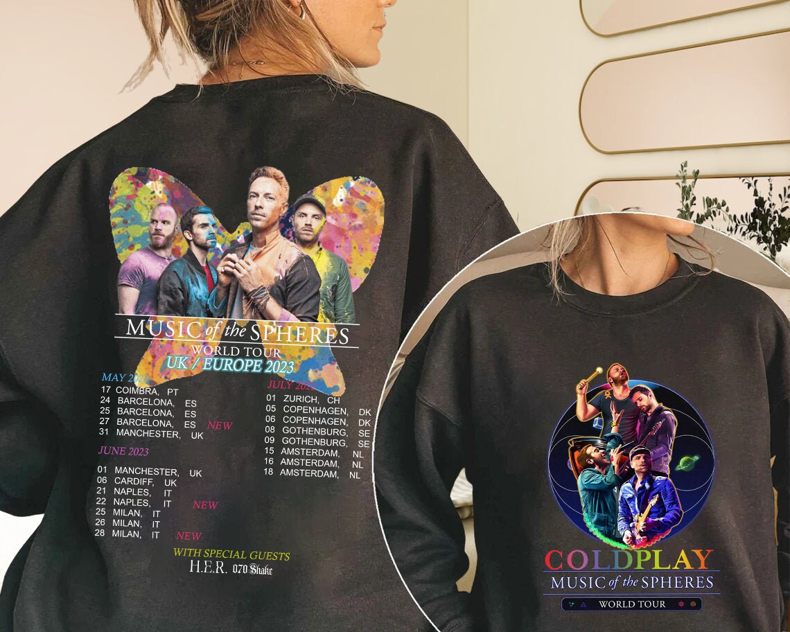 Trendy Coldplay Music Of The Spheres Tour 2023 Clothing Designs 2023 ...