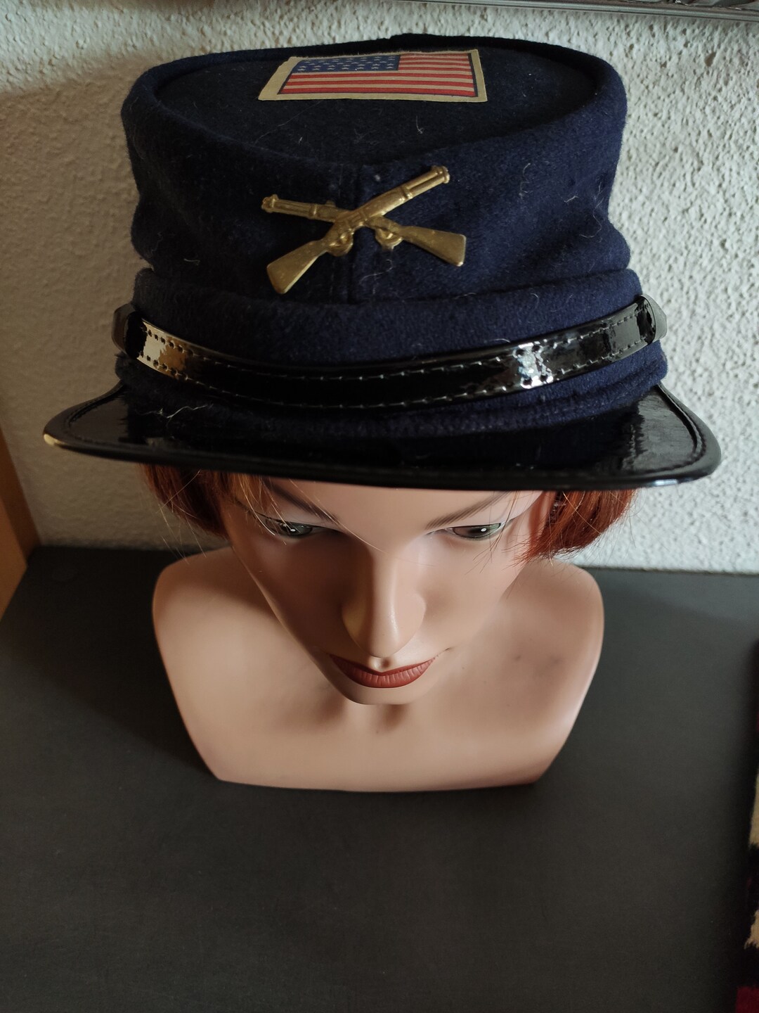 VINTAGE Broner Beanie Cap U.S.A. Military X-large 70s Original Vintage ...