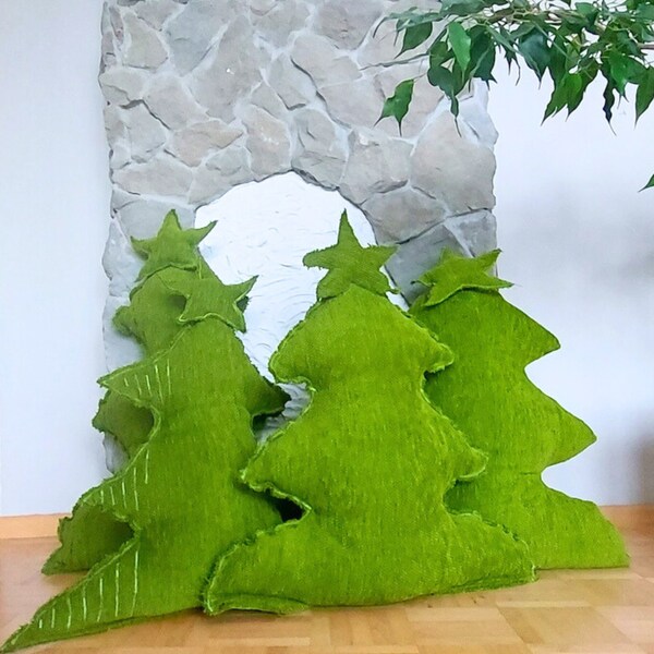 Christmas Tree Shaped Pillow - Etsy