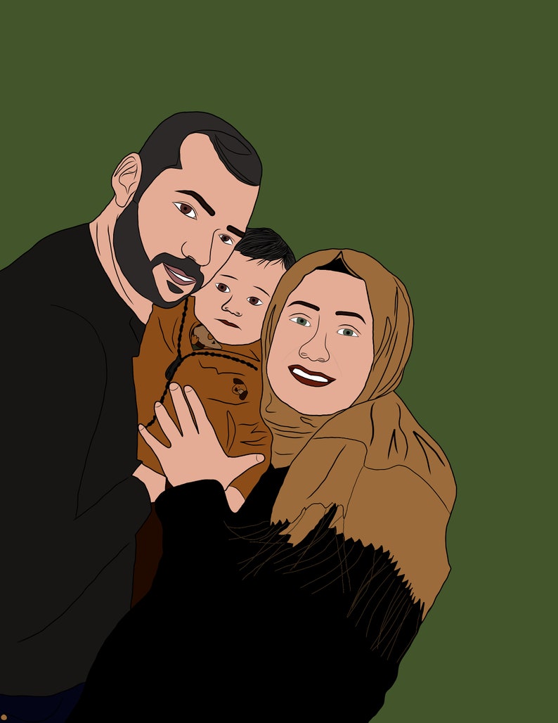 Custom Cartoon Portrait, Caricature Drawing From Photo, Vector Portrait ...