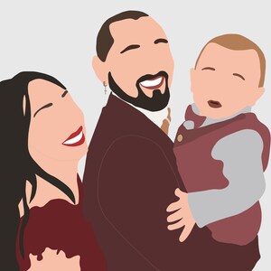 Faceless Family Painting Personalized Best Friends Portrait - Etsy