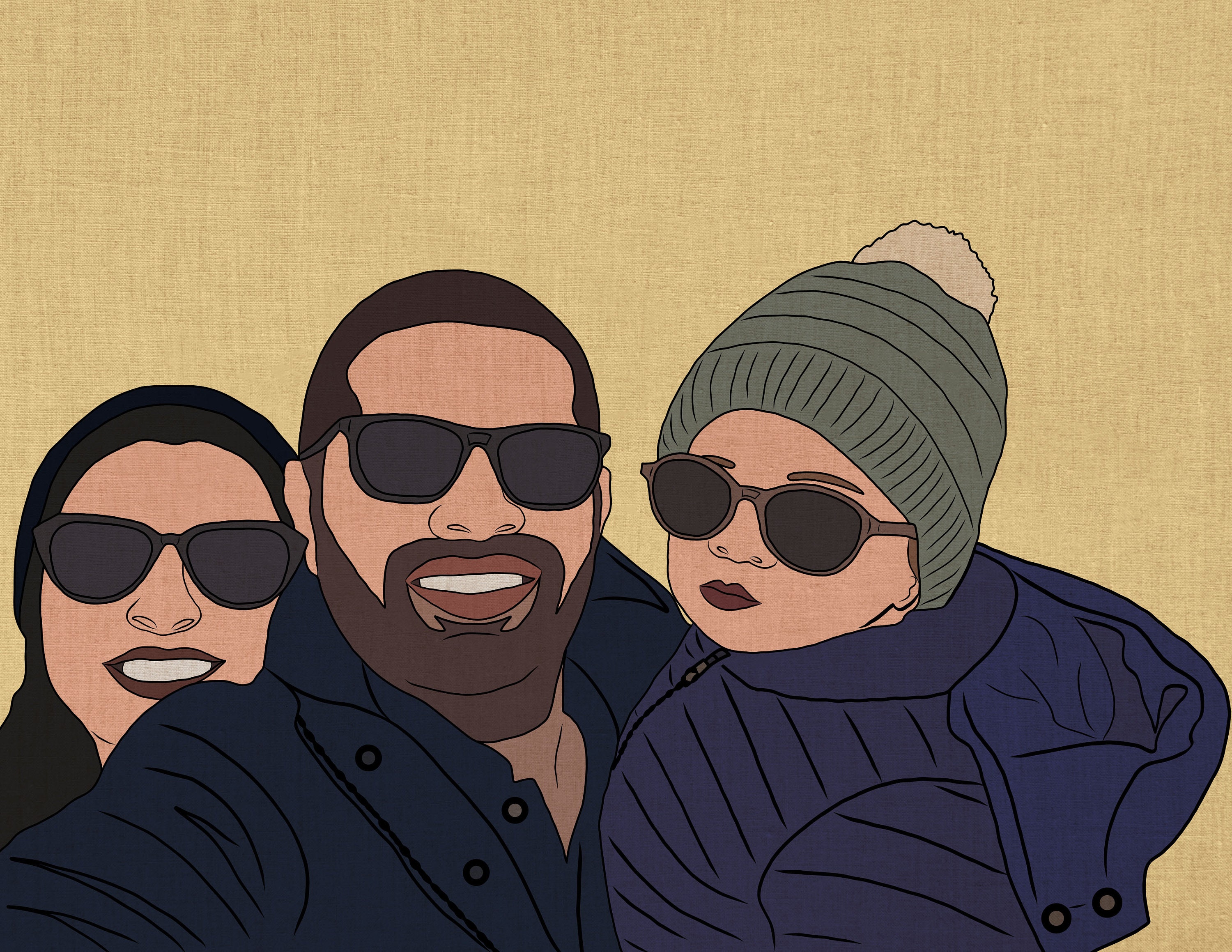 Custom Cartoon Portrait, Caricature Drawing From Photo, Vector Portrait ...