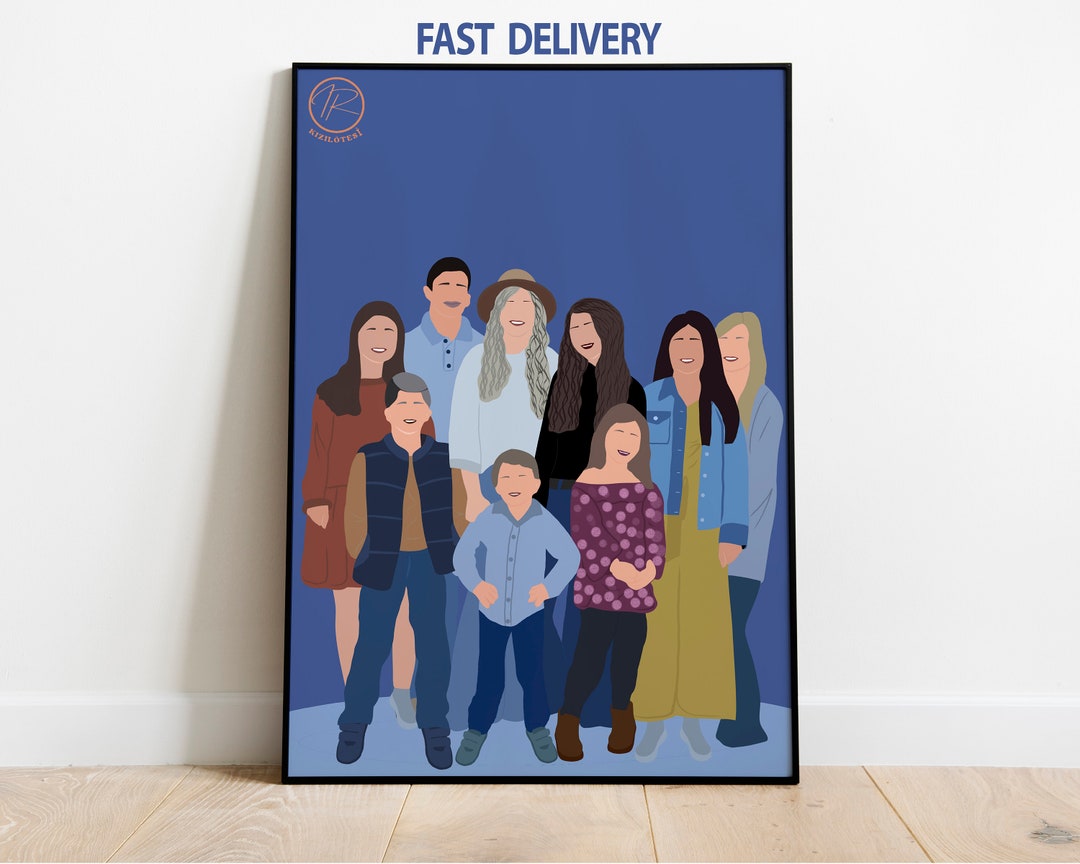 Custom Large Family Portrait, Faceless Family Painting From Photo ...
