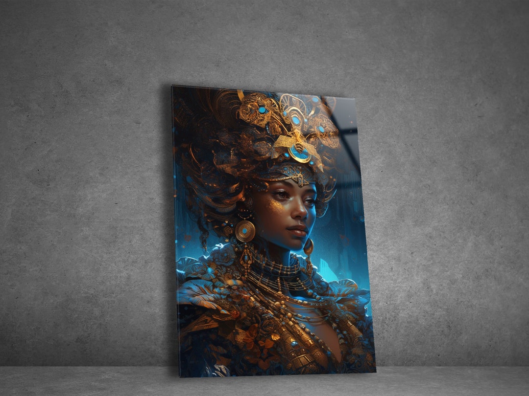 Tempered Glass Wall Art | Abstract Goddess Wall Art | Panoramic Wall ...