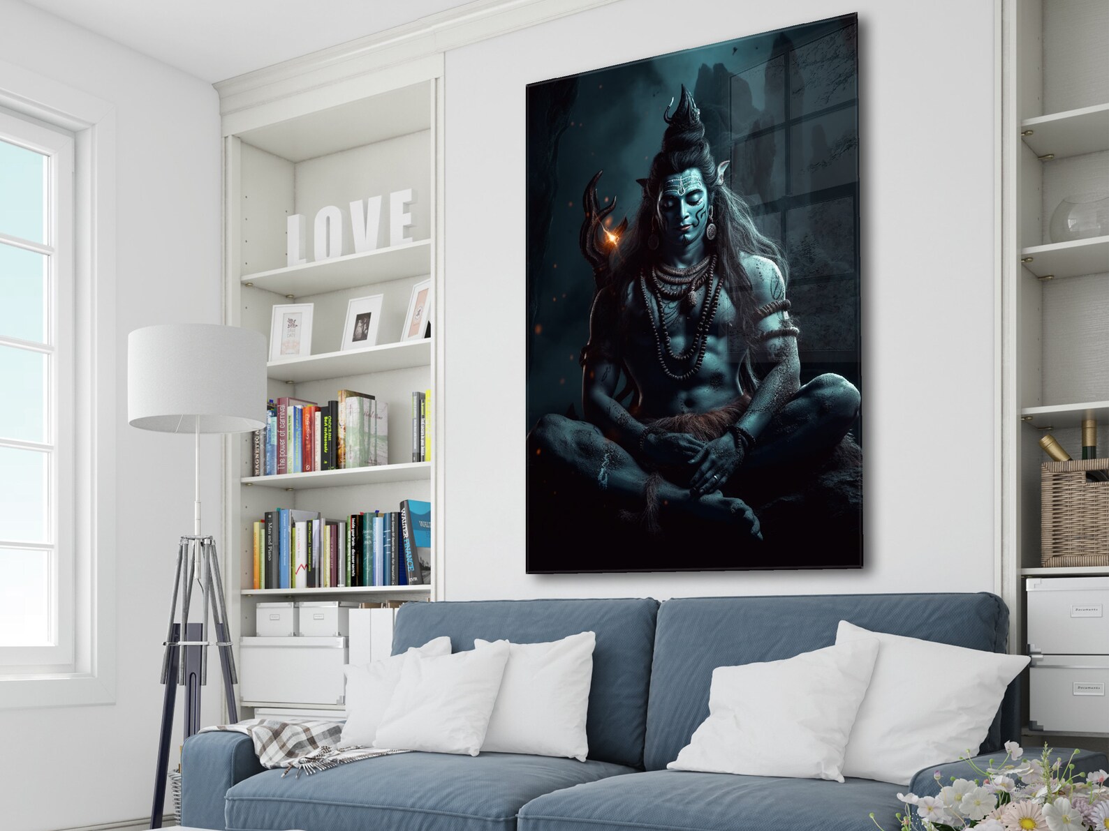 Tempered Glass Wall Art Shiva Wall Art Hinduism Wall Decor - Etsy