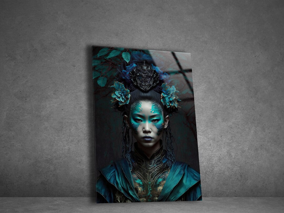 Tempered Glass Wall Art | Geisha Wall Art | Panoramic Wall Decor ...