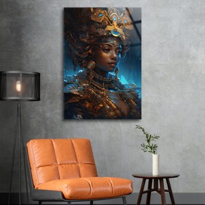 Tempered Glass Wall Art | Abstract Goddess Wall Art | Panoramic Wall ...