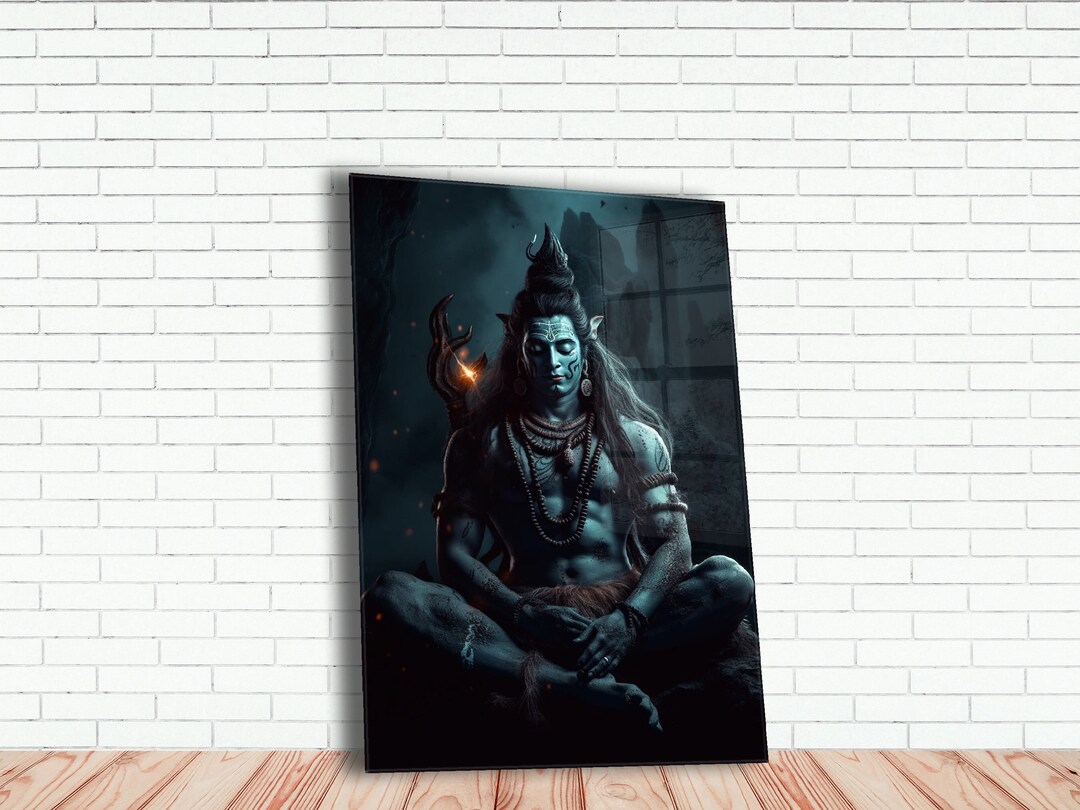 Tempered Glass Wall Art | Shiva Wall Art | Hinduism Wall Decor ...