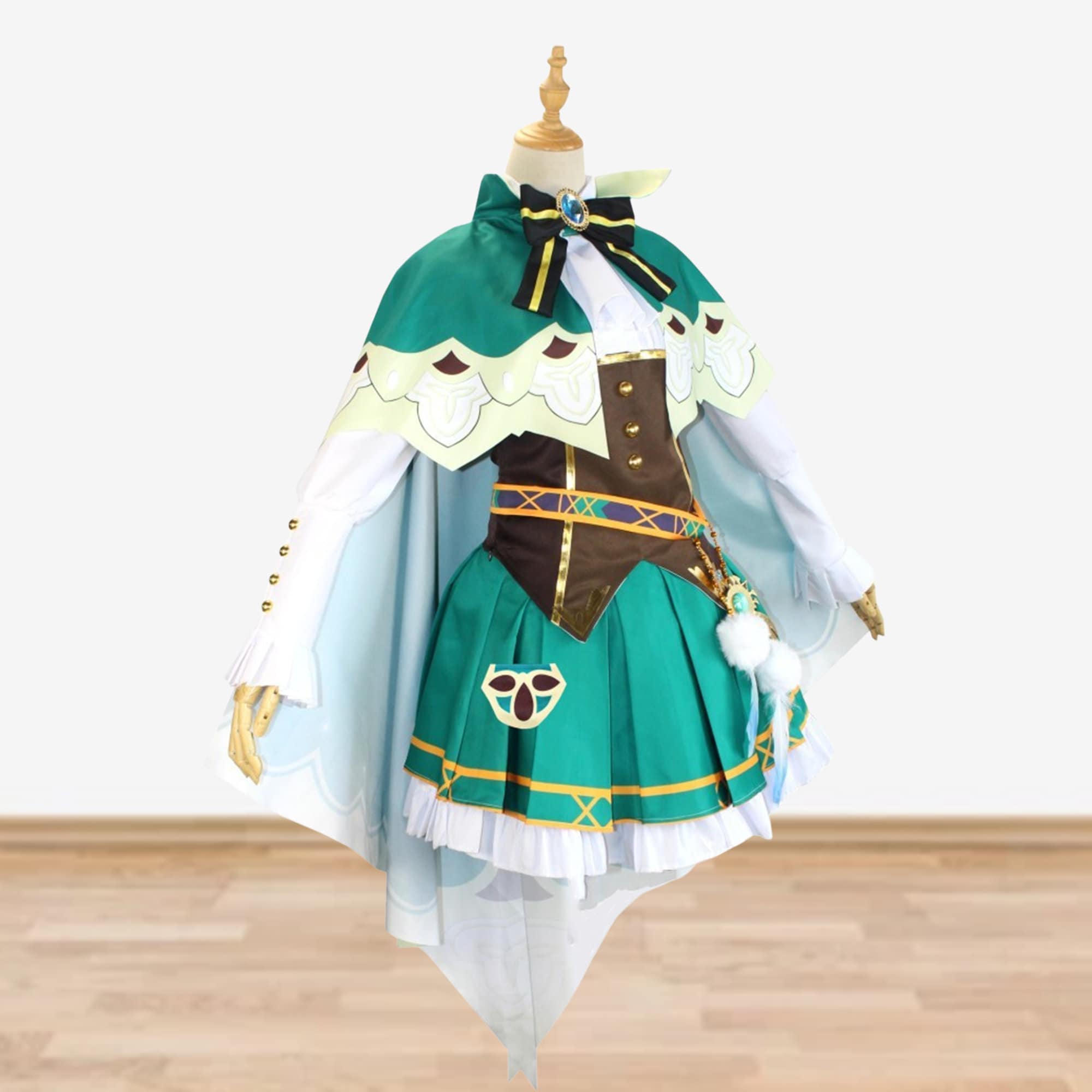 Genshin Venti Costume Venti Dress Cloak Cape Suit Adult Cosplay Costume Genshin Impact Halloween ...