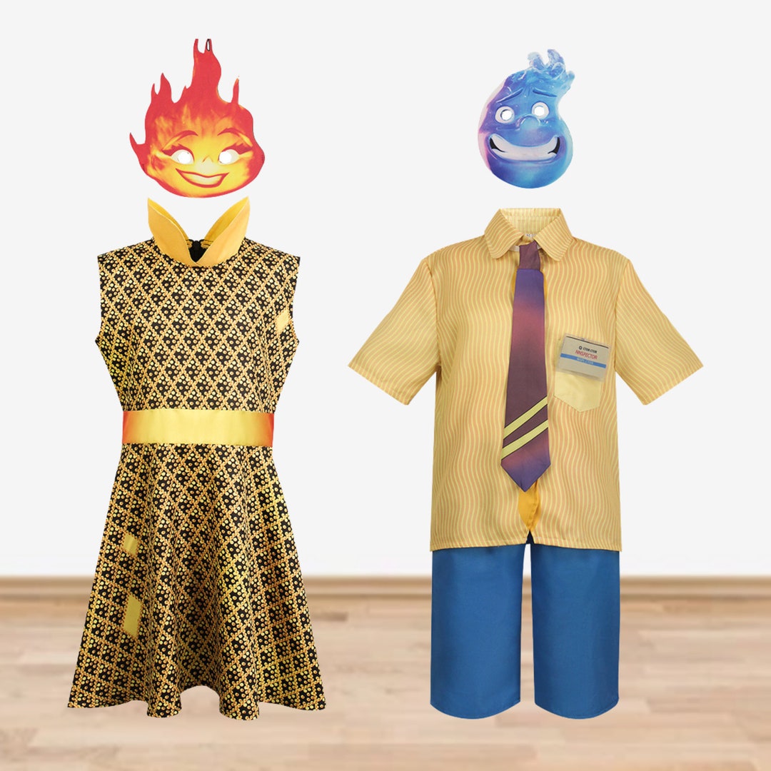 Adult Kids Element Cosplay Costume Elemental Cosplay Full Set for Boys ...
