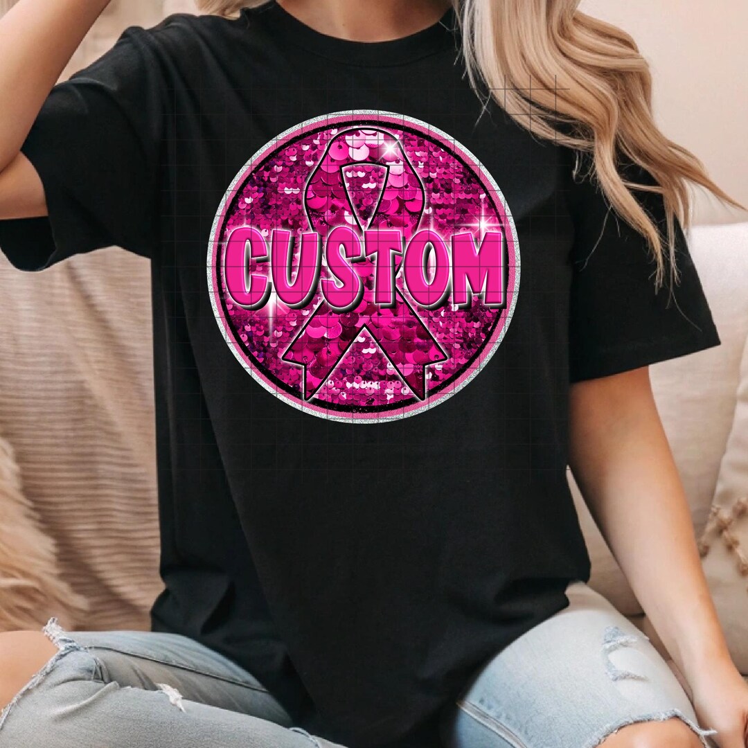 Custom Breast Cancer Ribbon, Breast Cancer Awareness Custom PNG - Etsy