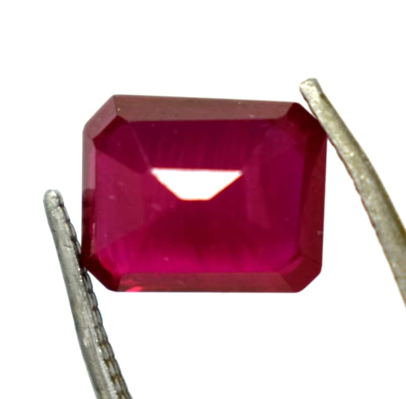 Natural Red Beryl Red Bixbite From Utah Emerald Shape 5.30 Cts CGI ...