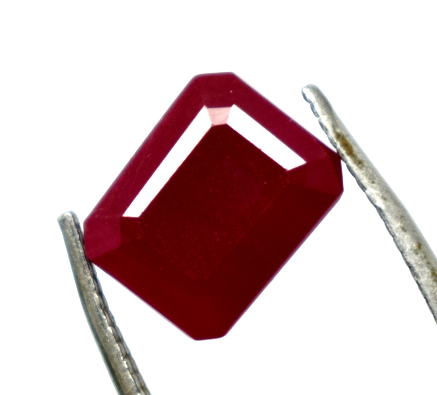 Natural Red Beryl Red Bixbite From Utah Emerald Shape 5.30 Cts CGI ...