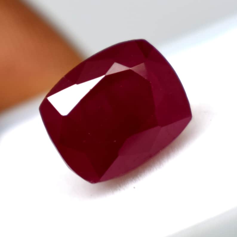 Natural Red Beryl Red Bixbite From Utah Cushion Shape 6.45 Ct Certified ...