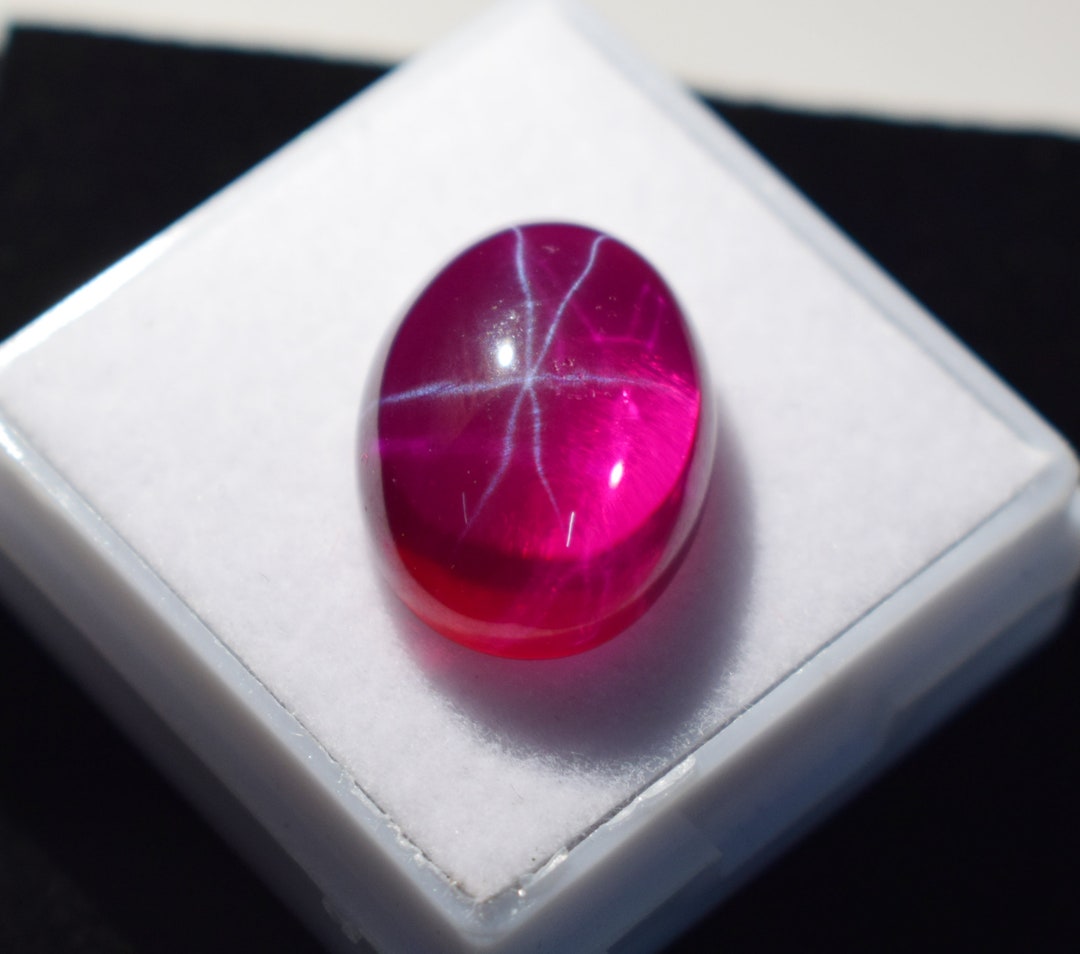 NEW Natural Beautiful Rare Star Ruby Gemstone 13.85 Ct Certified ...