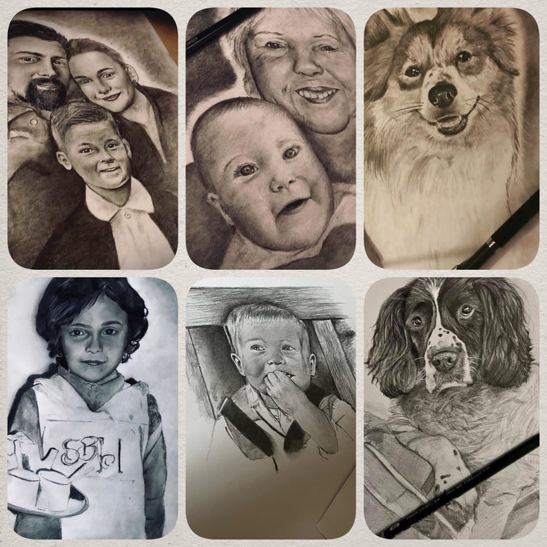 Personalised Portraits From Photographs - Etsy
