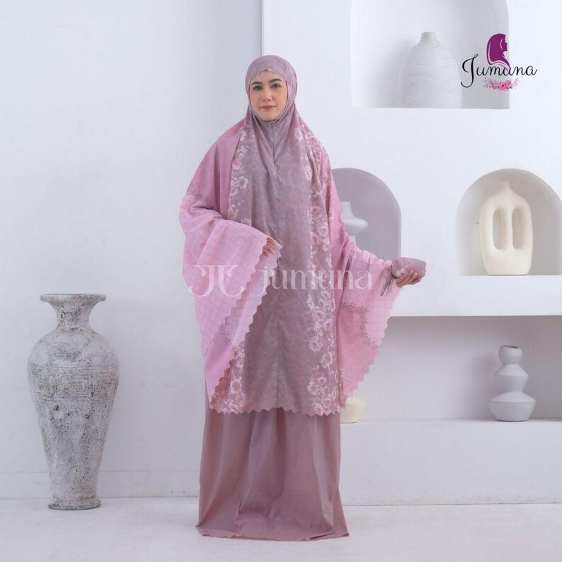 Arisha Series - Islamic Prayer Portable Mini Travell Mukena 2in1 Adult ...