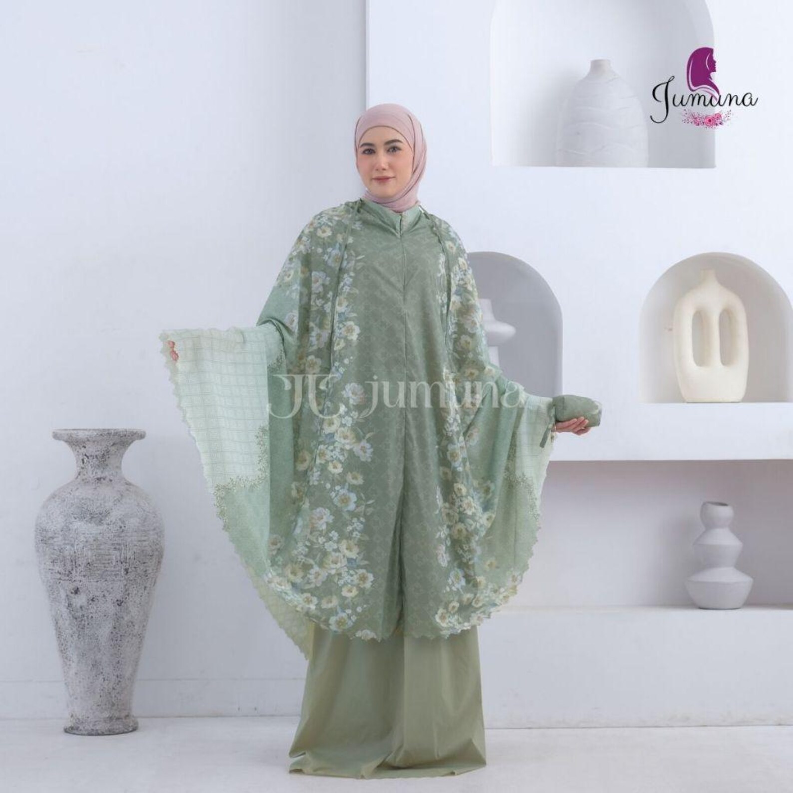 Arisha Series - Islamic Prayer Portable Mini Travell Mukena 2in1 Adult ...