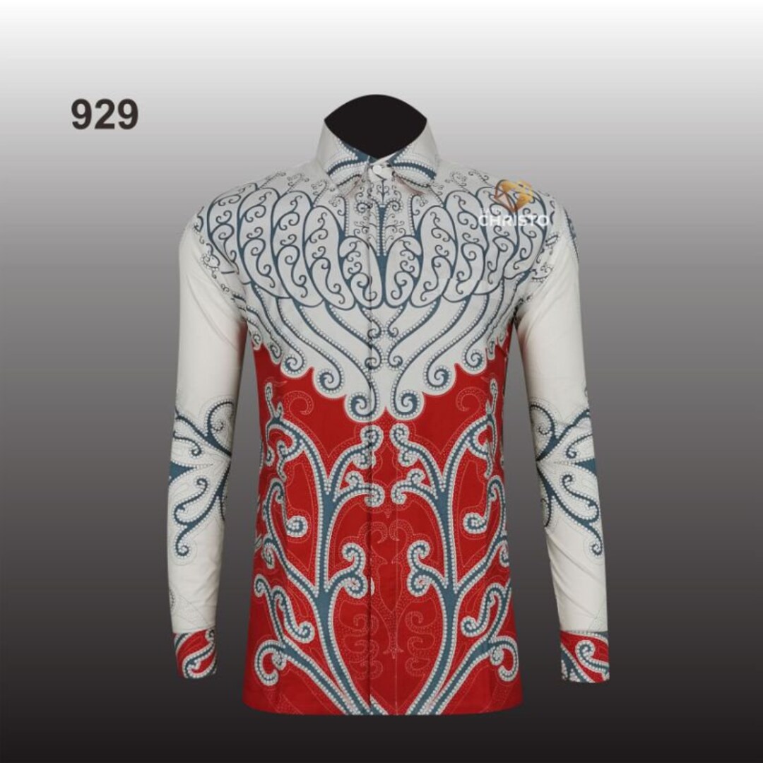 Premium Men's Bali Indonesia Batik Shirt Yellow Black, Long Sleeve ...
