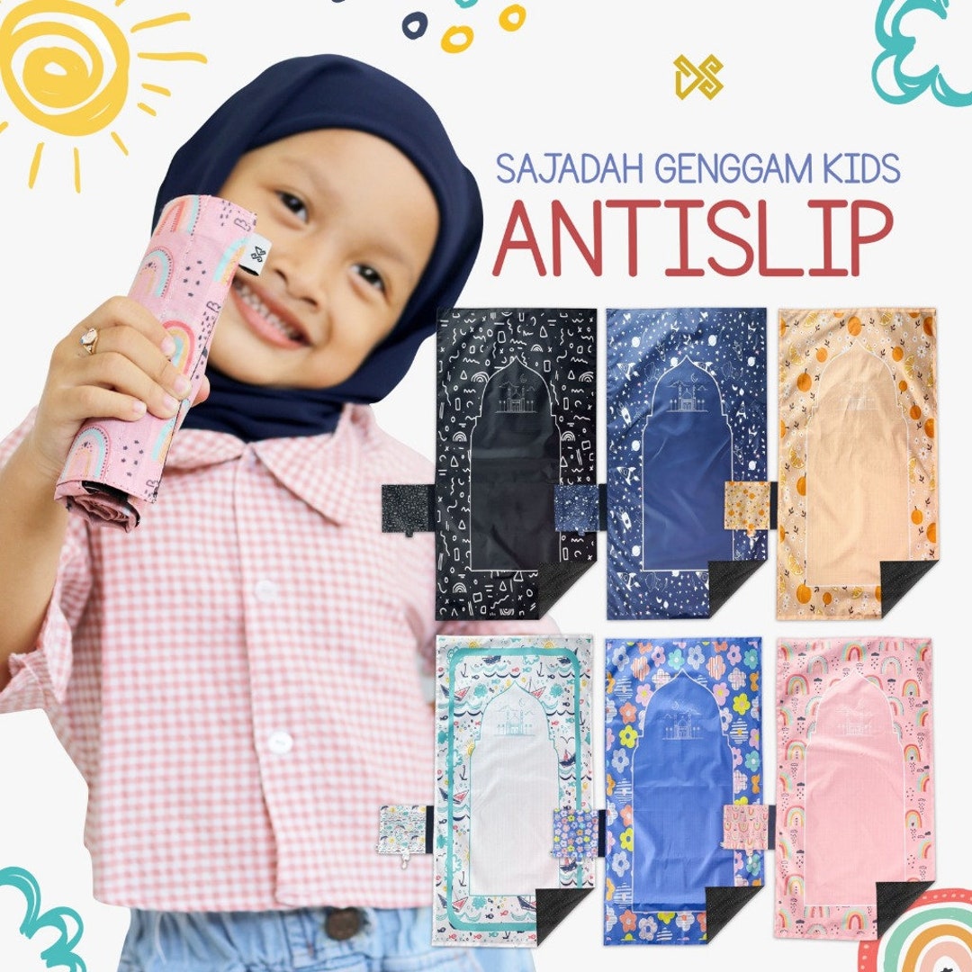 Kids Salah Mat Eid Gift,rug Prayer for Muslim Soft Sajadah Traveller ...