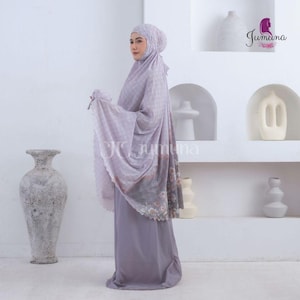 Arisha Series - Islamic Prayer Portable Mini Travell Mukena 2in1 Adult ...