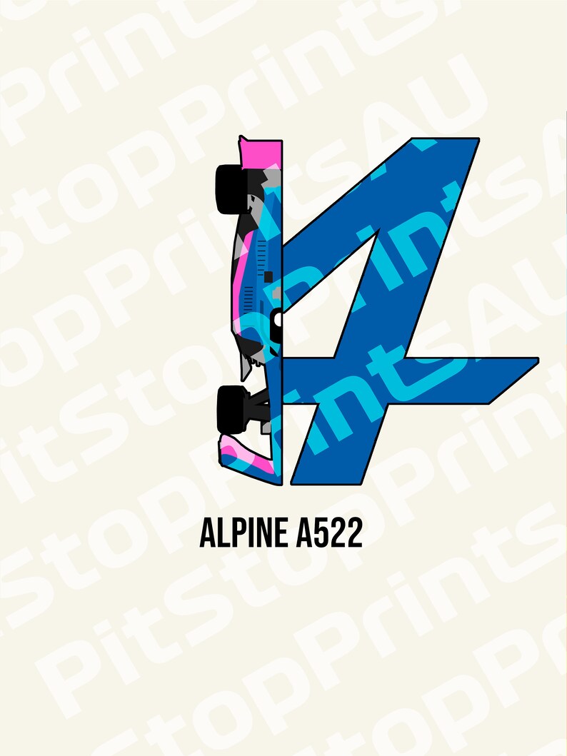 Alpine A522 Badge X F1 Car Digital Download Poster - Etsy