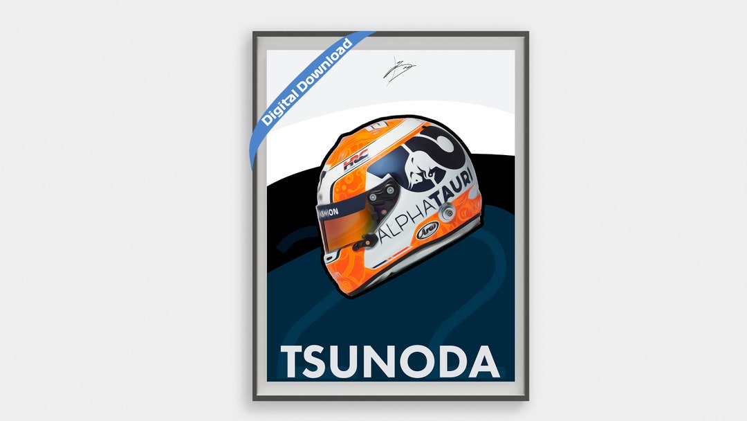 Yuki Tsunoda 2022 Helmet | Scuderia Alpha Tauri | Digital Download ...