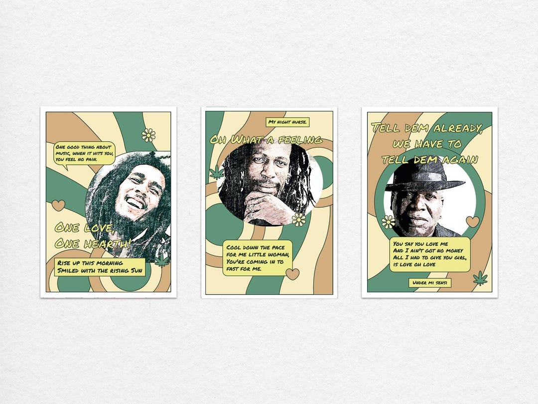 Printable Vintage Reggae Music Posters of Bob Marley, Gregory Isaacs ...