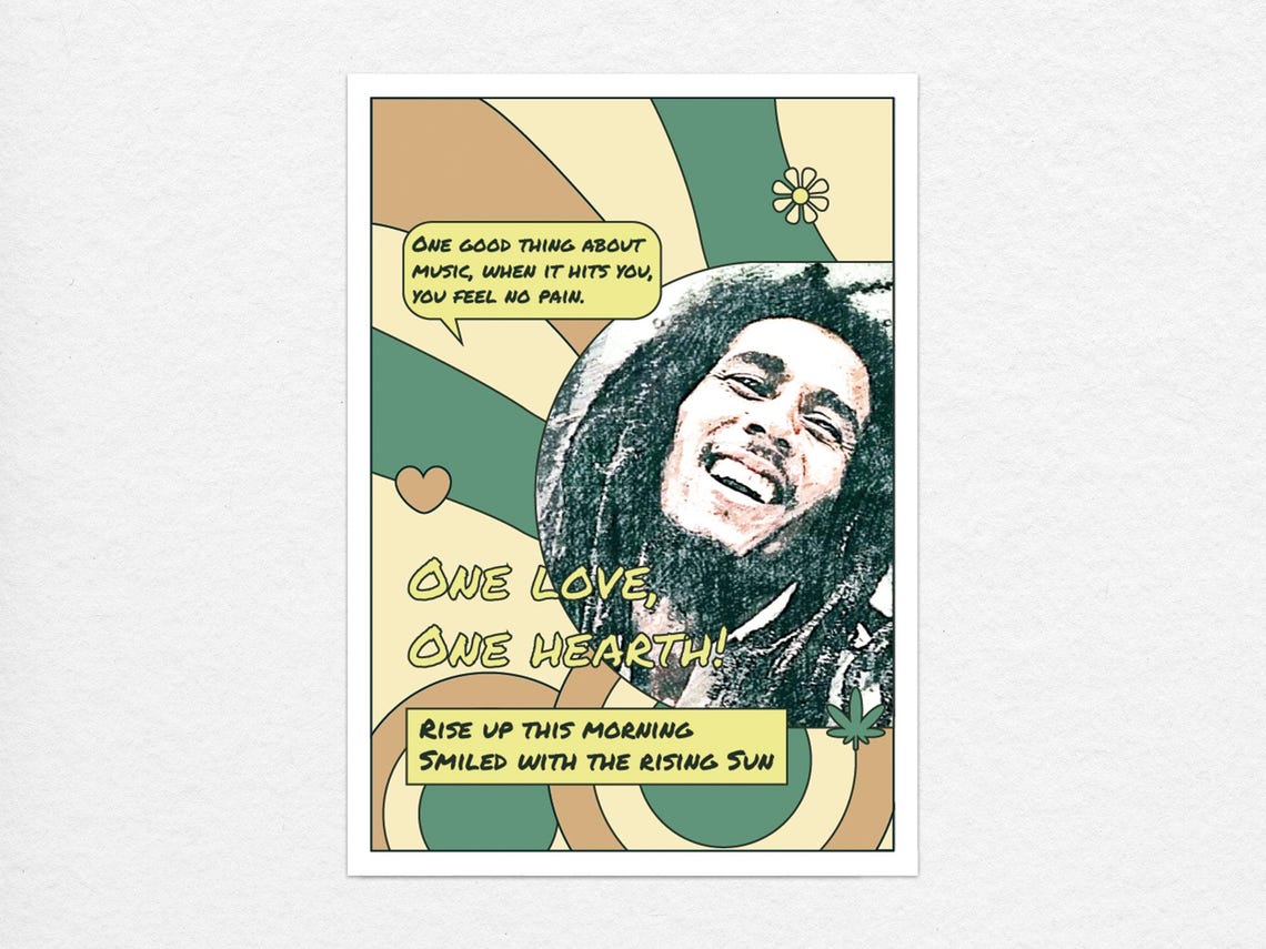 Printable Vintage Reggae Music Posters of Bob Marley, Gregory Isaacs ...