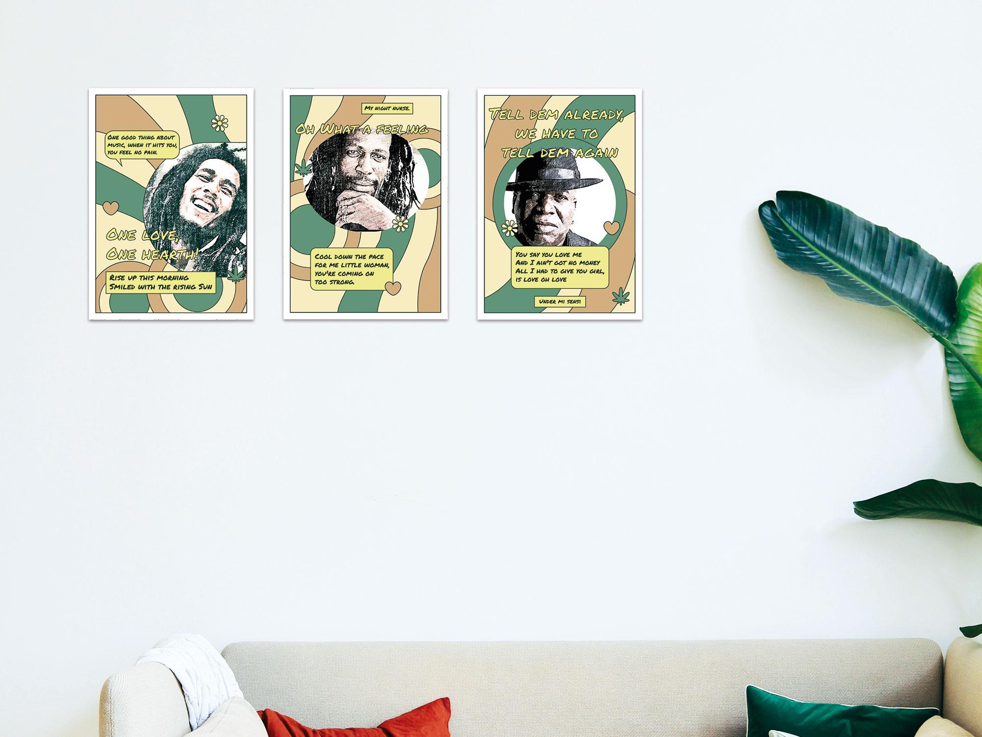Printable Vintage Reggae Music Posters of Bob Marley, Gregory Isaacs ...