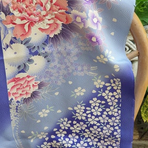 Vintage Kimono Silk, Furisode Kimono Silk Fabric, Vintage Silk Fabric ...