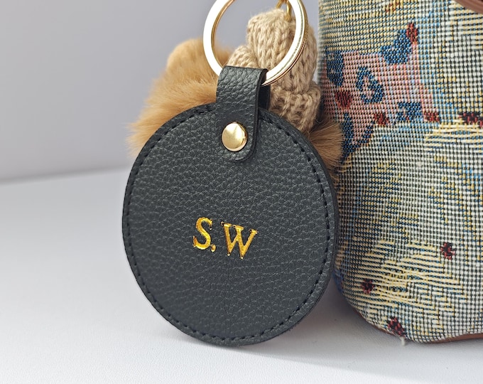 Circle Key Chain. Key Fob. Key Chains. Monogram Keychain Keychain ...