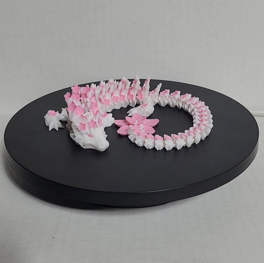 3D Printed Articulated Cherry Blossom Dragon by Cinderwing3d - Etsy