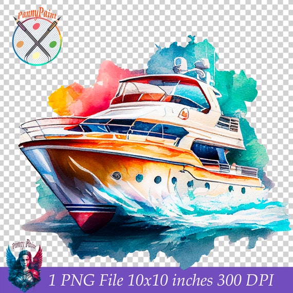 Party Boat Clip Art