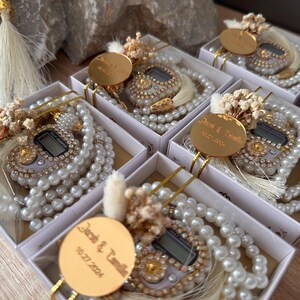 Personalized Crystal Tally Counter and 99-bead Vav Tasbeeh Set Luxury ...