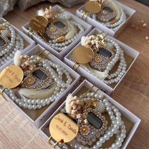 Personalized Crystal Tally Counter and 99-bead Vav Tasbeeh Set Luxury ...