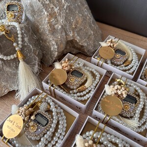 Personalized Crystal Tally Counter and 99-bead Vav Tasbeeh Set Luxury ...