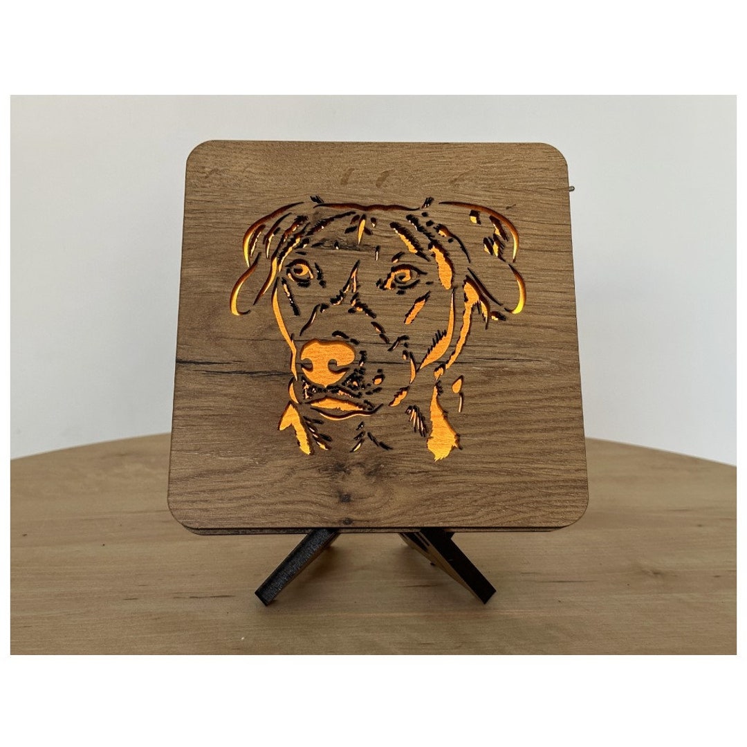 LED Table Lamp rhodesian Ridgeback 19 Cm X 19 Cm, Table Lamp ...