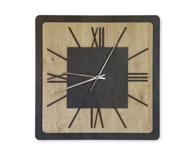Large Square Metal Wall Clocks at Michael Carandini blog