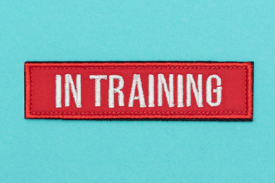 In Training Embroidered Patch Harness Patches for Dogs Warning Patch ...