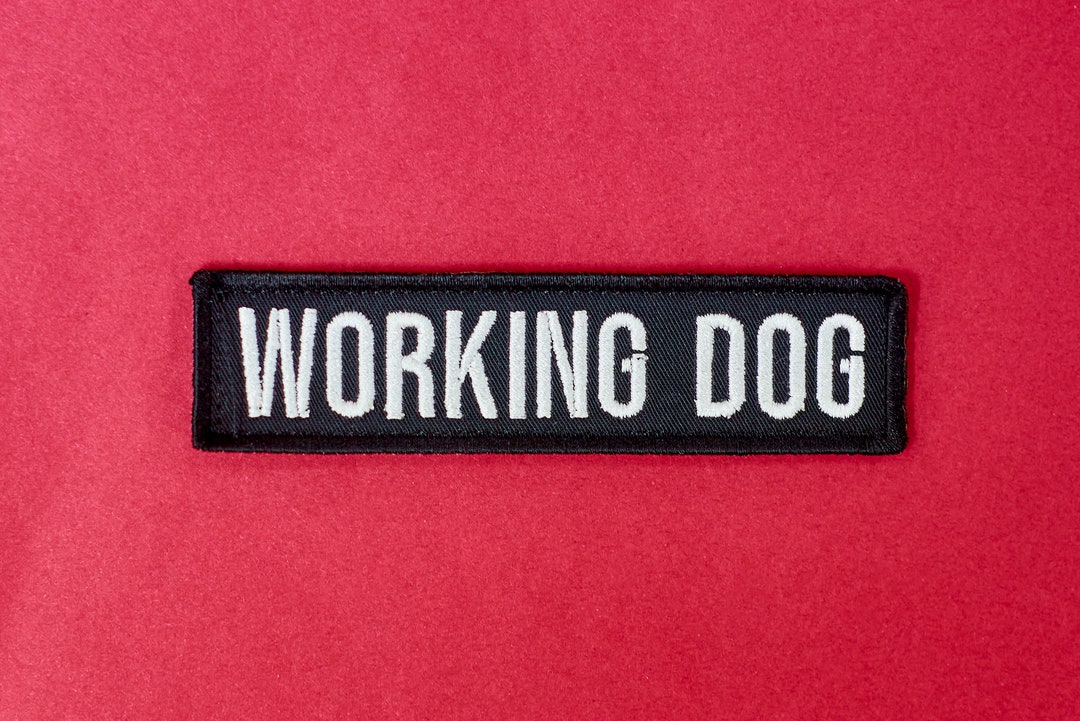 Working Dog Embroidered Patch Harness Patches for Dogs Warning Patch ...