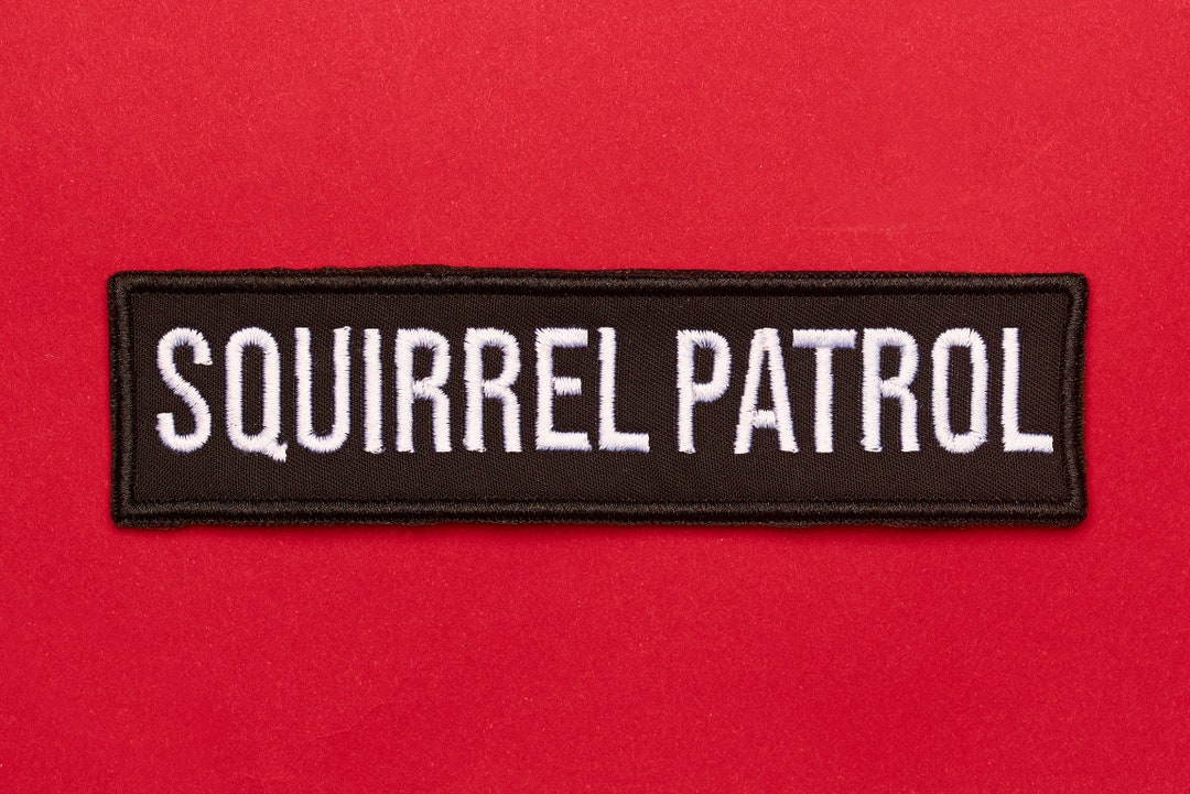 Squirrel Patrol Embroidered Dog Harness Patch Patches for Dog - Etsy