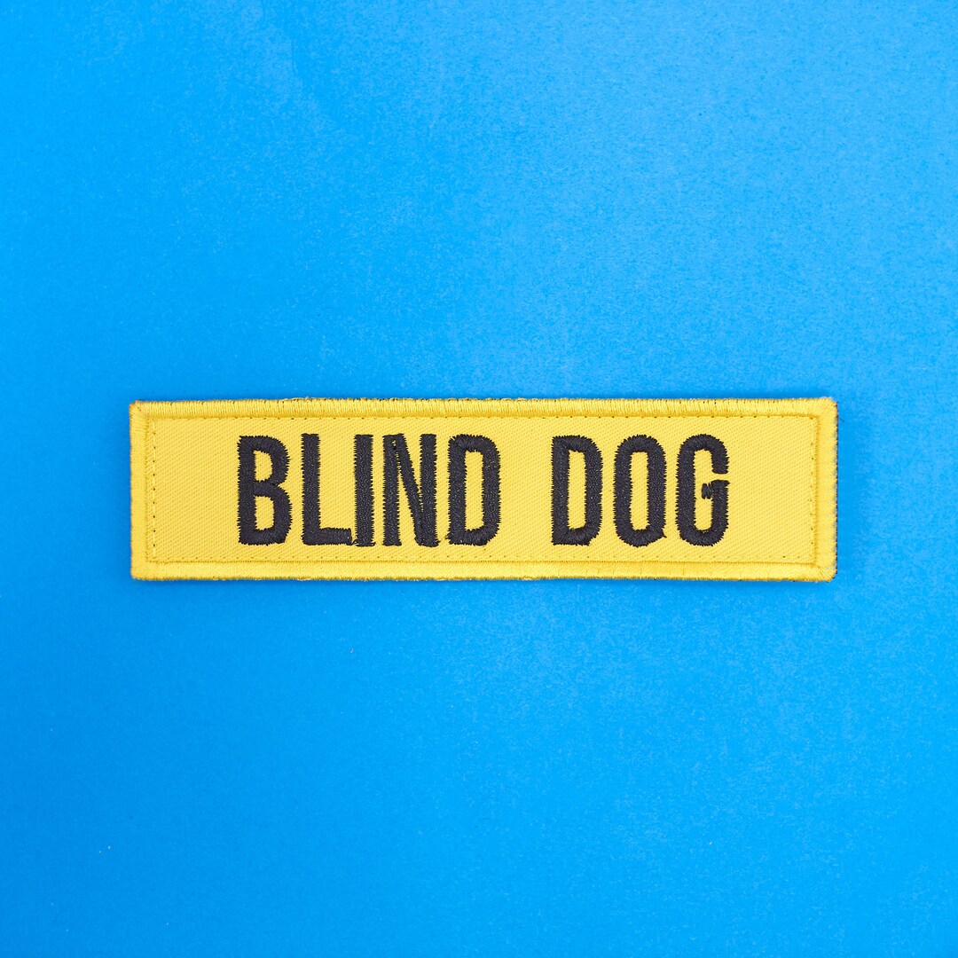 Blind Dog Embroidered Patch Harness Patches for Dogs Warning Patch for ...