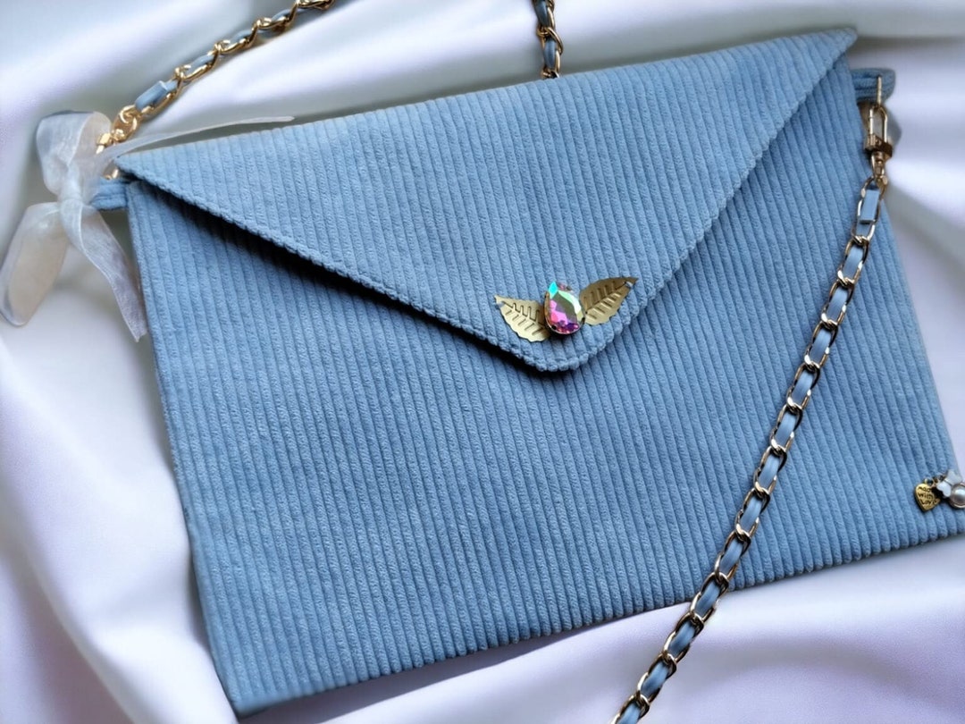 Elsa Clutch Bag in Corduroy - Elsa Clutch Bag in Cotelè Velour - Etsy