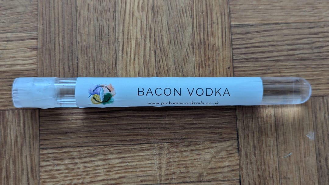 Bacon Crisp Flavoured Vodka Test Tube Shot, 20ml 37.5 % ABV - Etsy