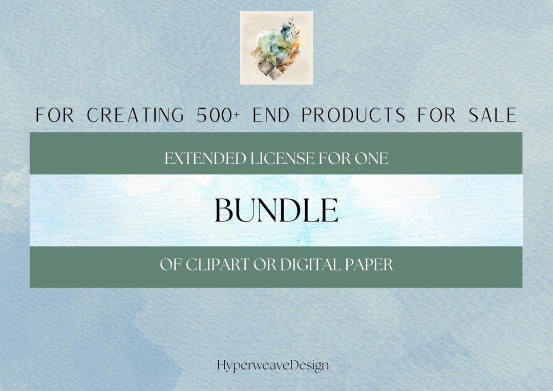 Extended License - for "one Clipart or Digital Paper Bundle" - by ...