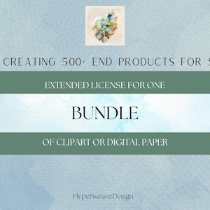 Extended License for one Clipart or Digital Paper - Etsy