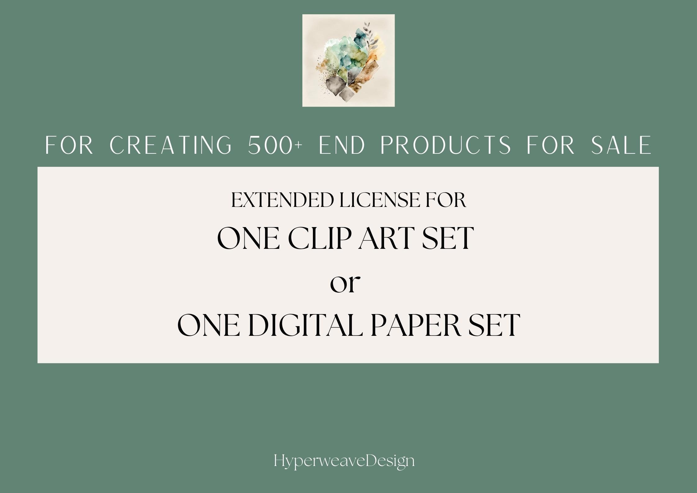 Extended License for one Clipart Set by Hyperweavedesign - Etsy