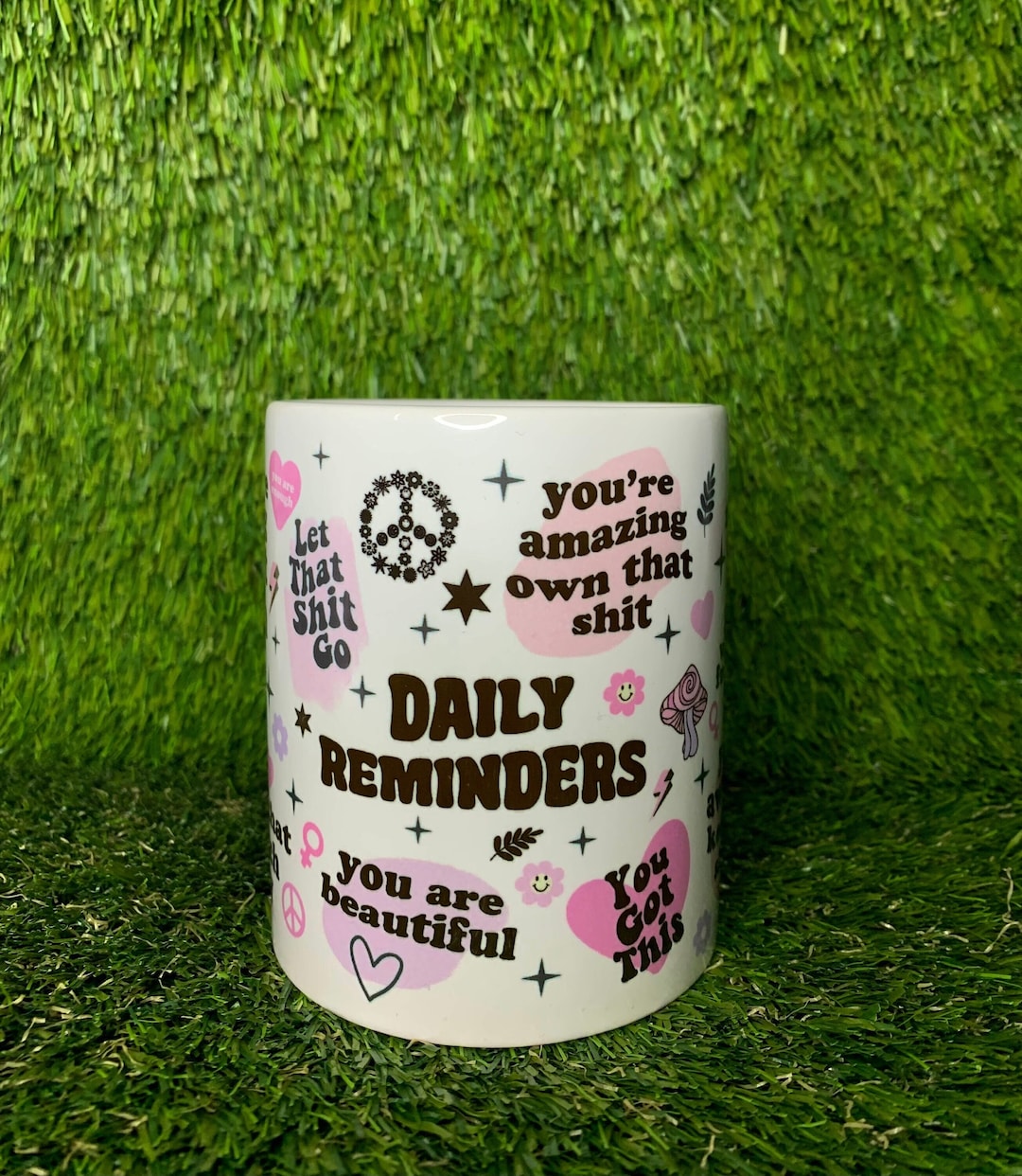 Daily Reminders Mug Sweary Affirmation Quotes Coffee Cup - Etsy UK